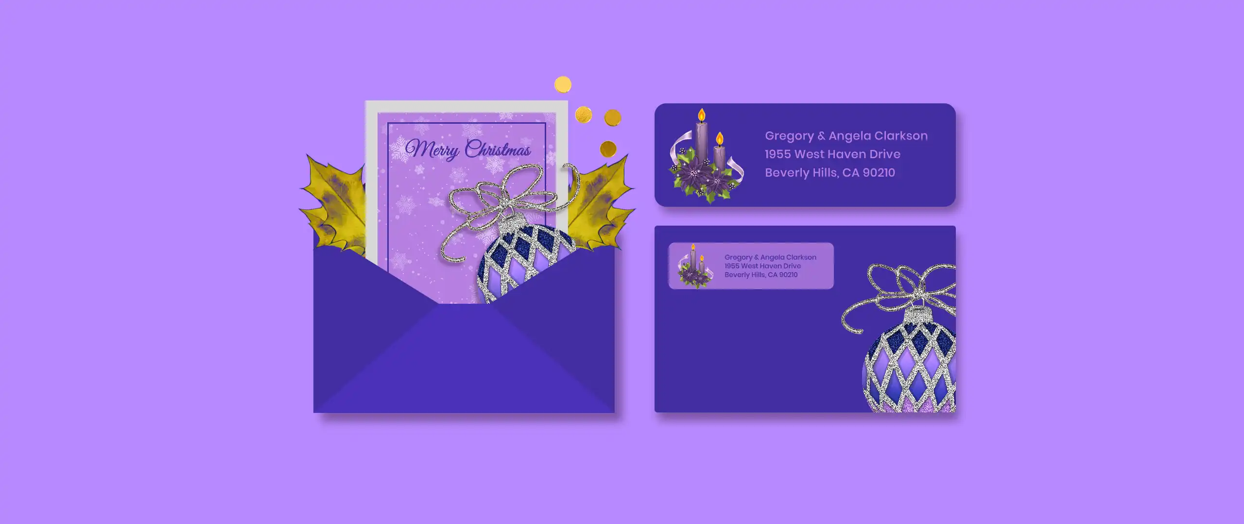 Christmas Return Address Labels Tips Vizons Design